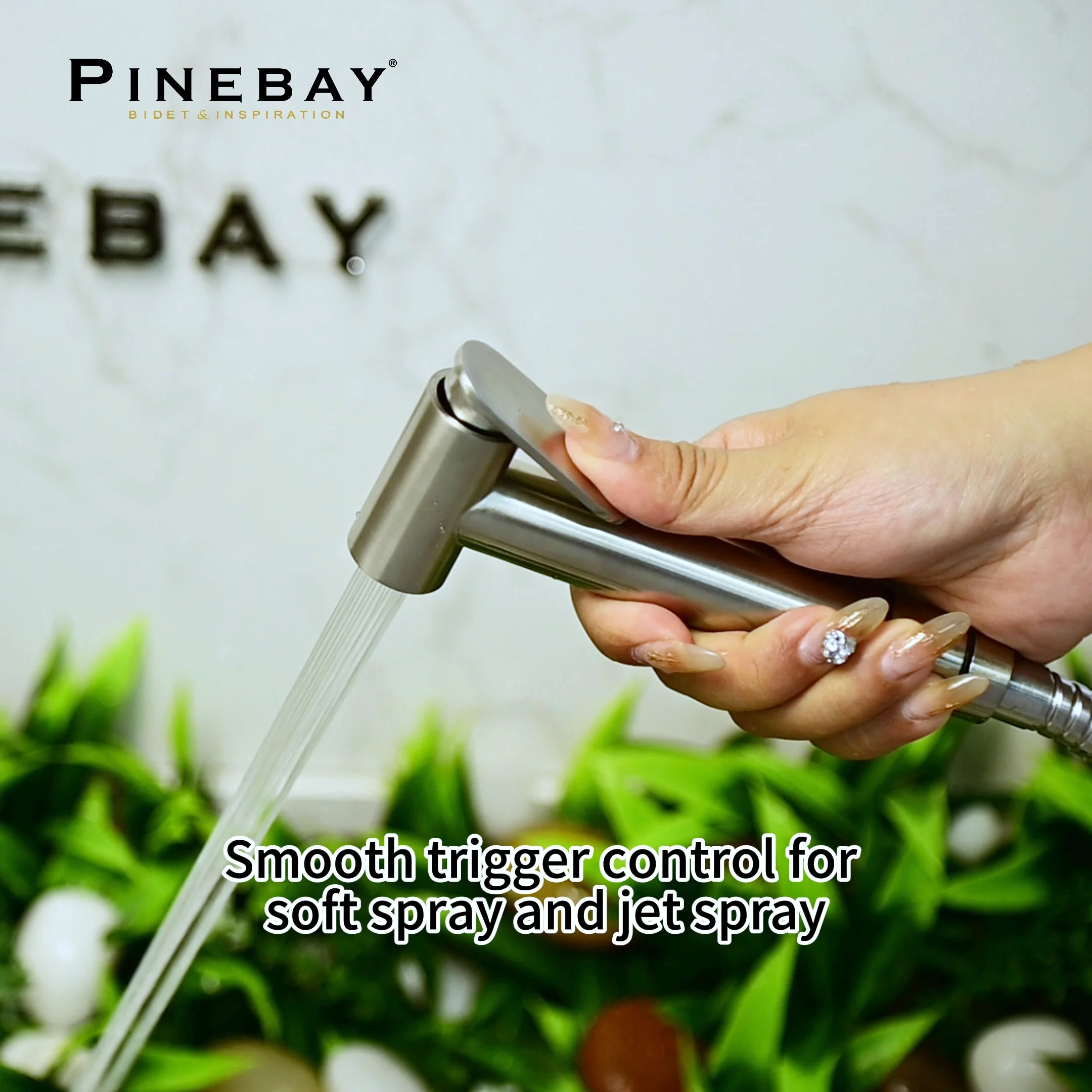 Pinebay Luxury Handheld Bidet Sprayer Set Stainless Steel 304 Design ...
