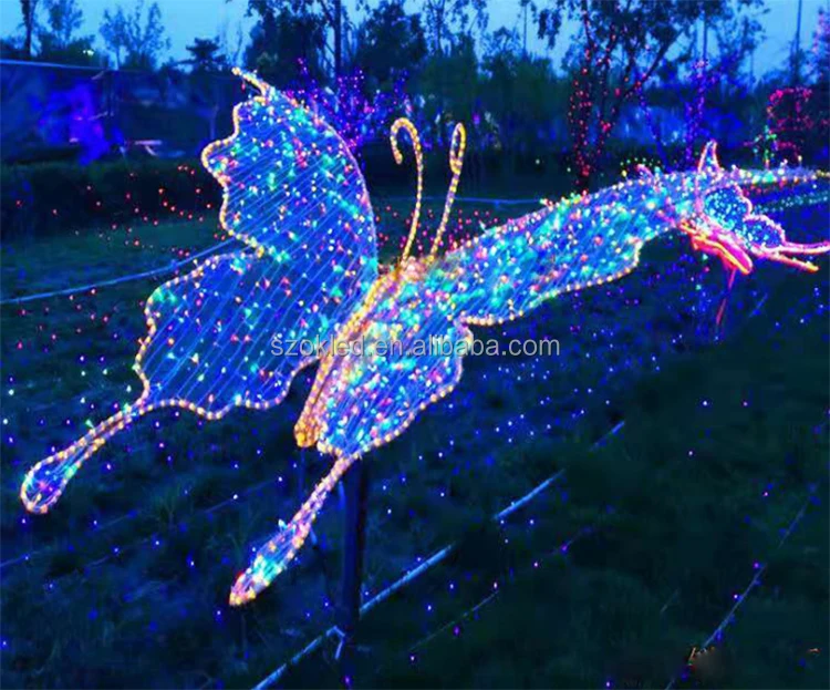 Decorative Giant LED Butterfly Lights for Events, Weddings, and Parties ...