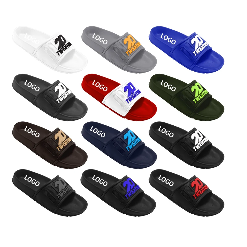 2024 Oem New Style Custom Printed Slippers Slides For Men Footwear ...