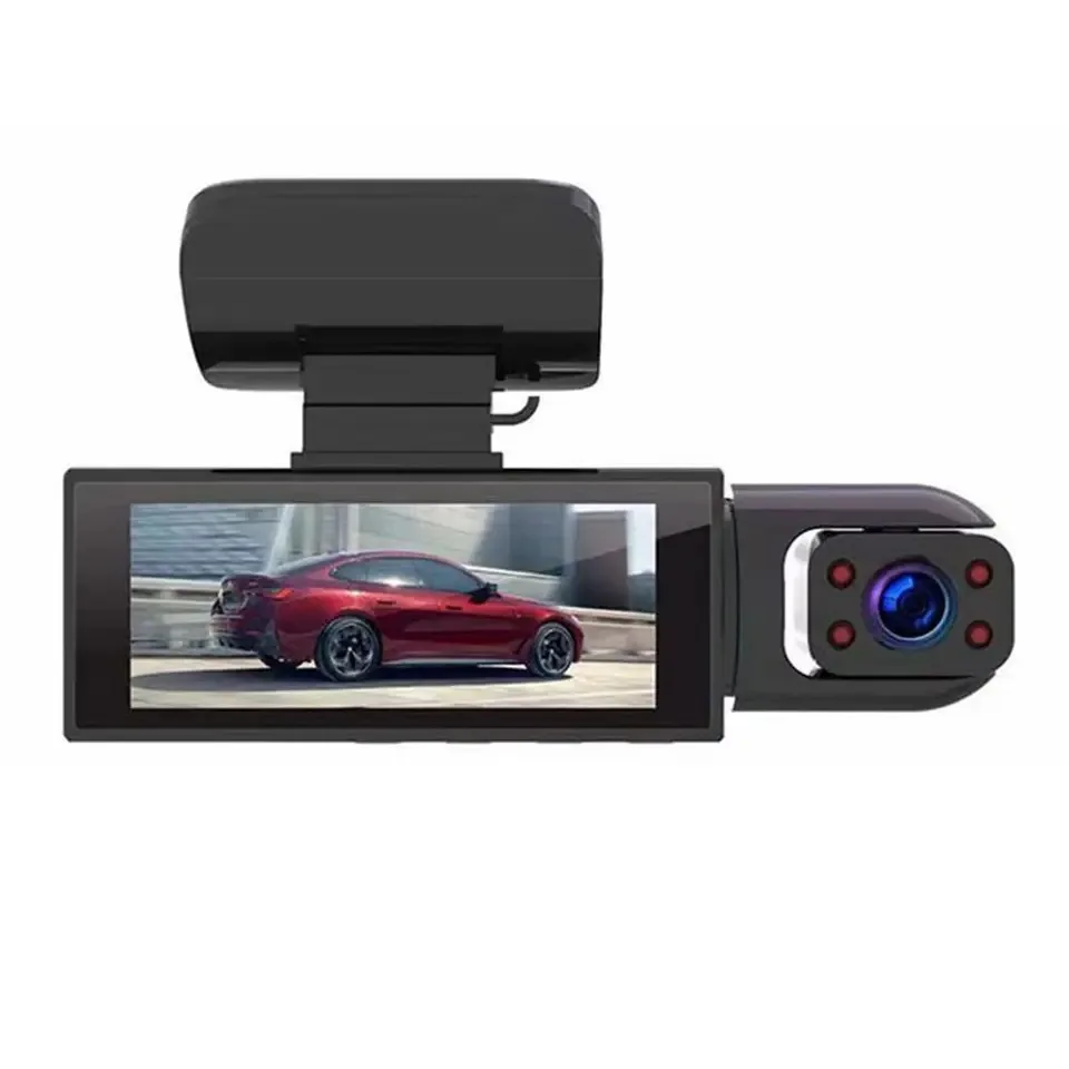 Dash Cam 3.16-inch Dual-lens Driving Recorder Front Inside Camera G ...