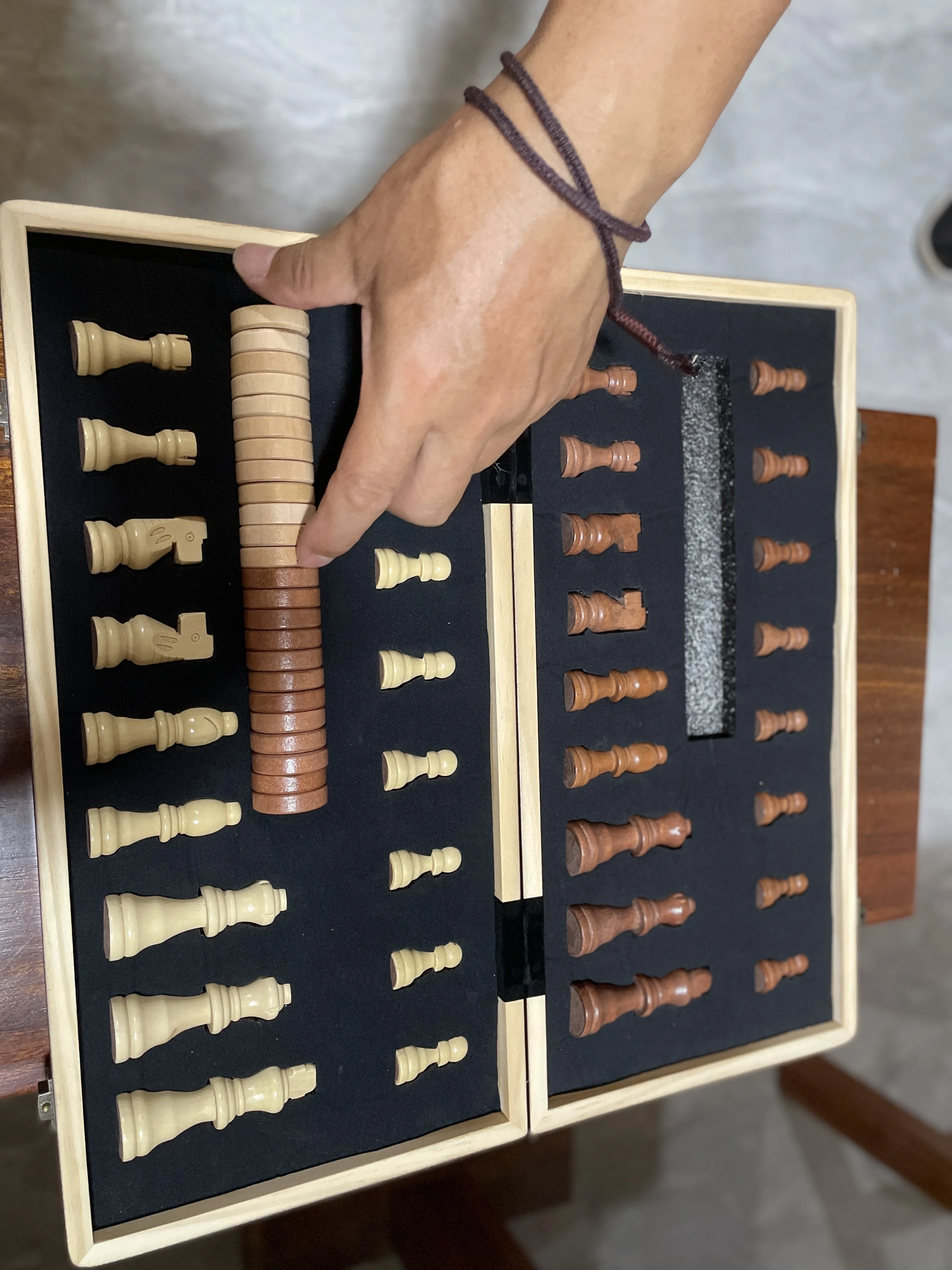 Best Selling Magnetic High Quality Wooden Chess Set With Folding Board ...