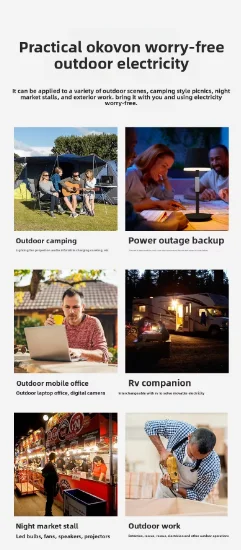 Portable 1000W Emergency Power Station Solar Panel Charging for Camping ...