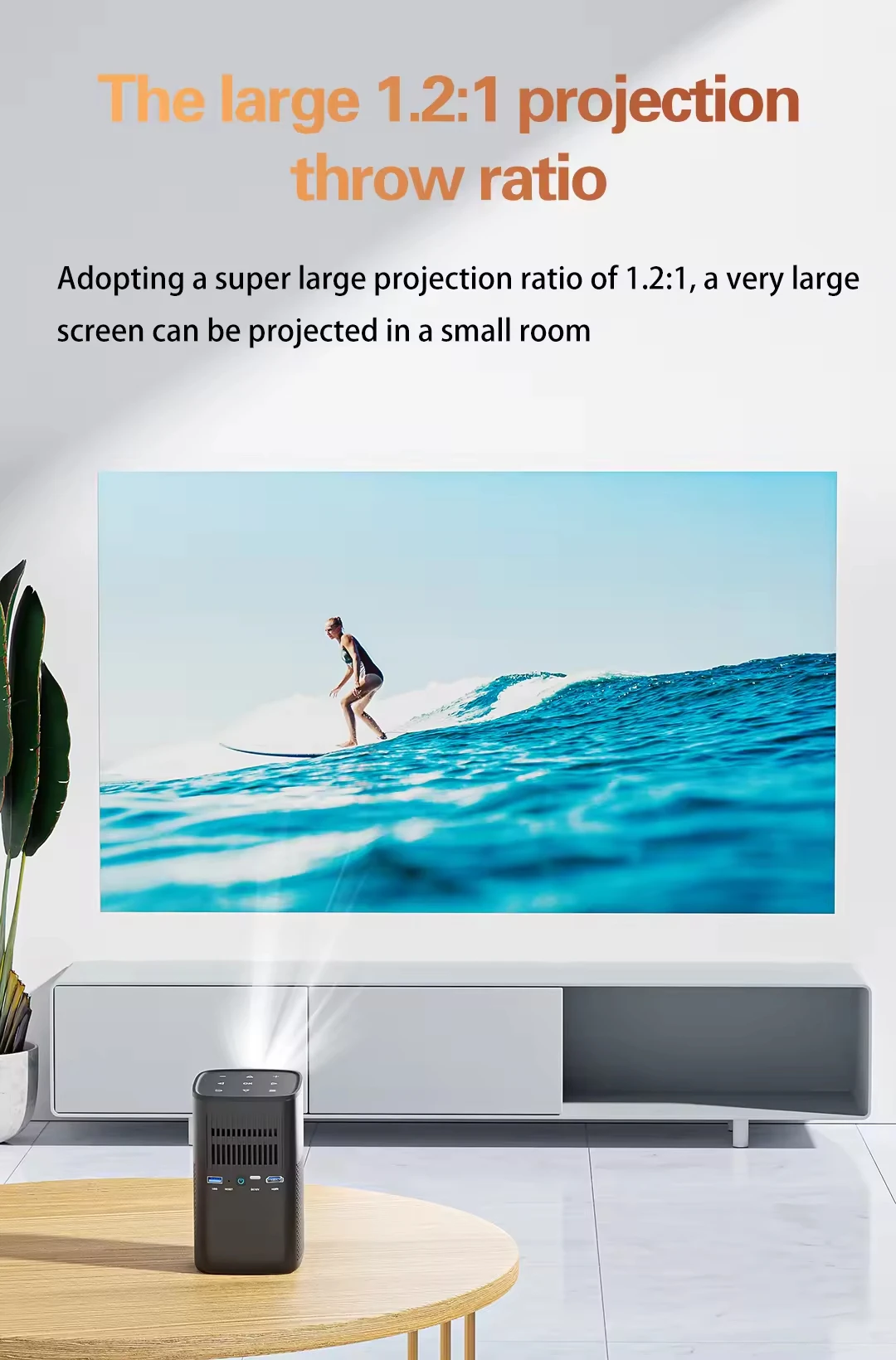 4K Full hd DLP Mini Projector 250 ANSI Lumen Android 9 Dual Channel ...