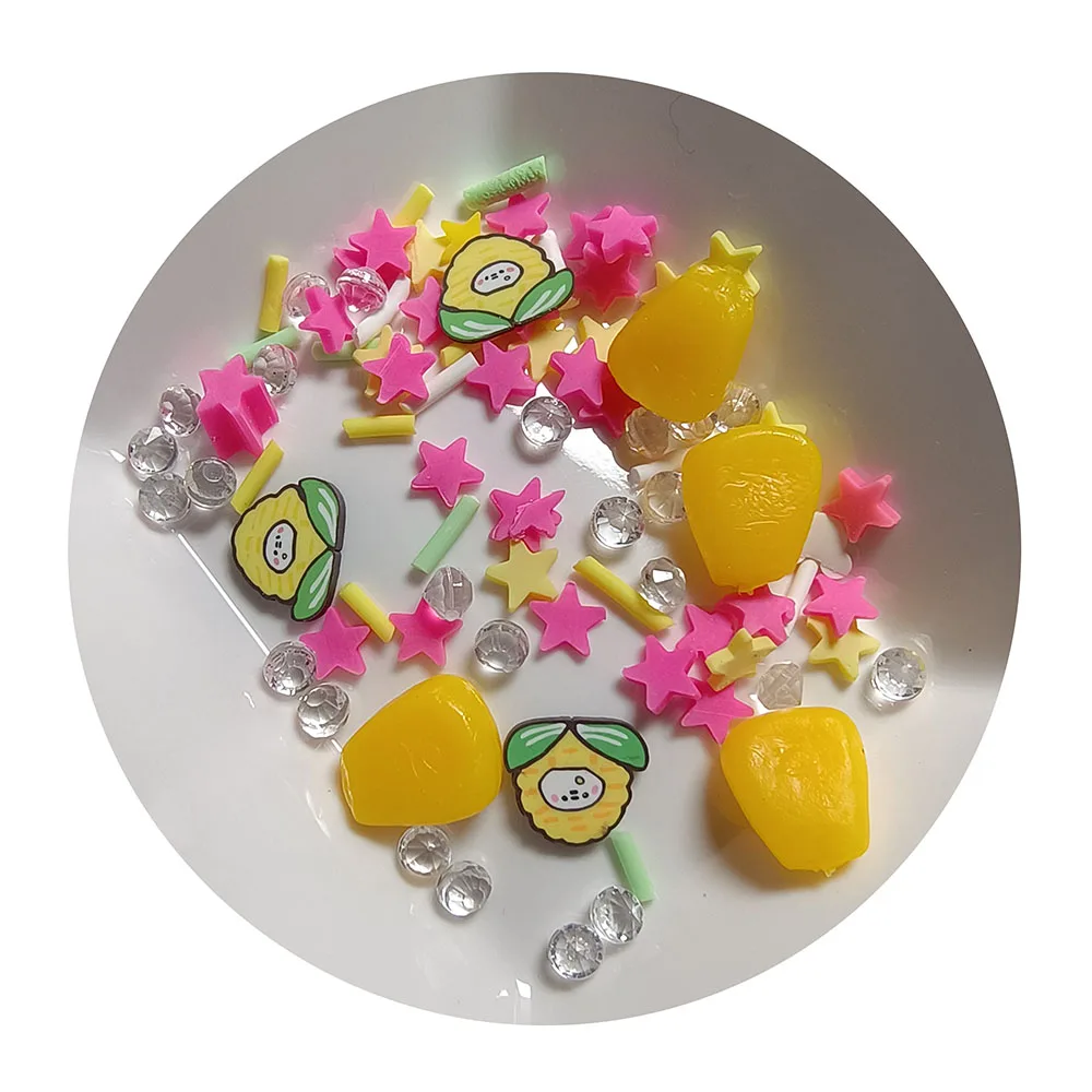 100bags Small Pack Cute Corn Grain Resin Corn Star Polymer Clay Little ...