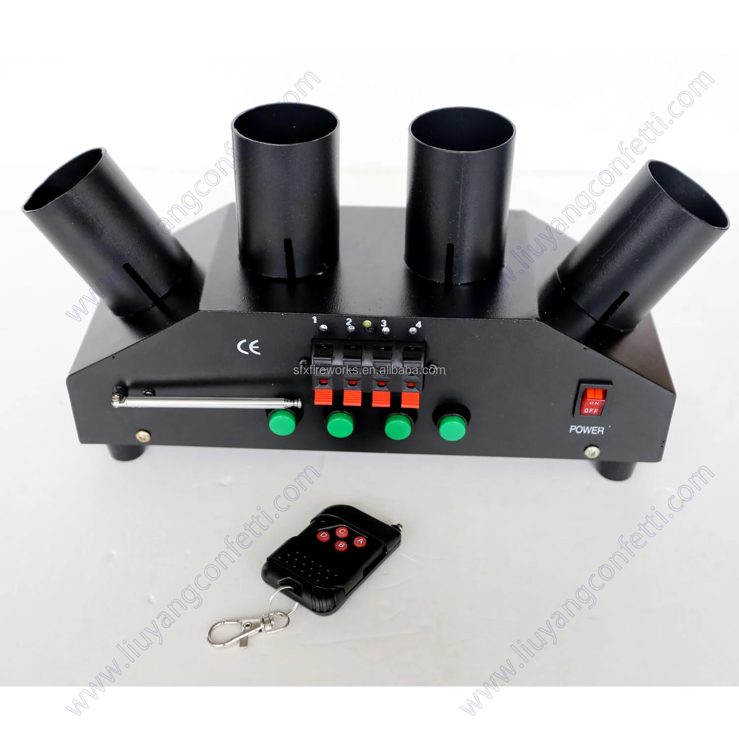4 Shot Remote Control Wholesale Indoor Stage Firework Firing System for ...