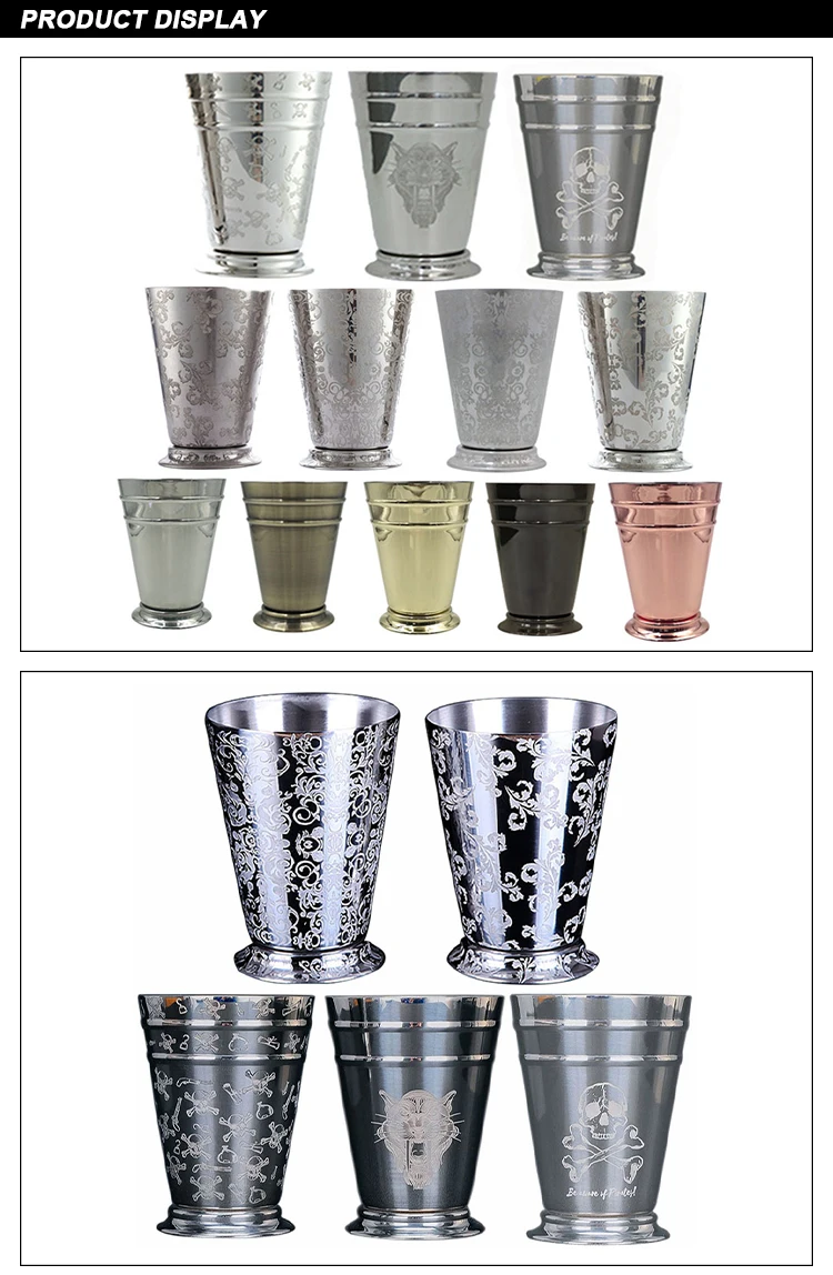 12oz Metal Mojito Cocktail Pint Cup Mixed Drinks Wine Copper Mug ...