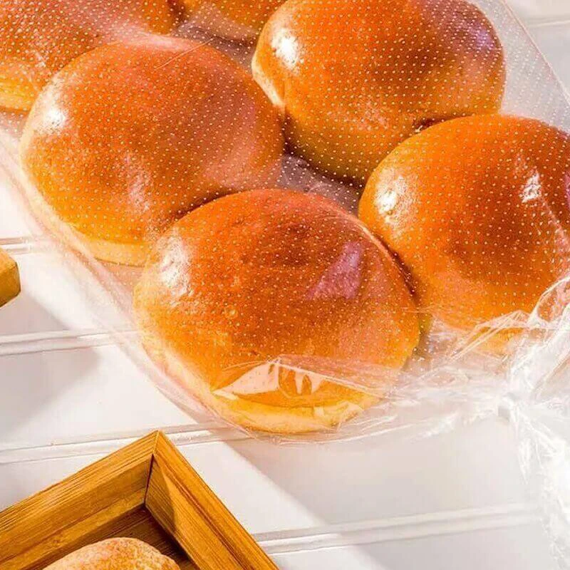 Transparent Plastic Pe Micro Perforated Biodegradable Plastic Opp Bread ...