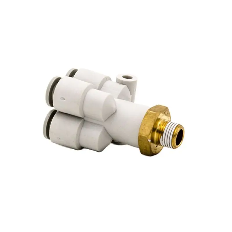 GOGO SMC type fittings KQ2UD type Delta branch male thread One-touch Five-way connector ...