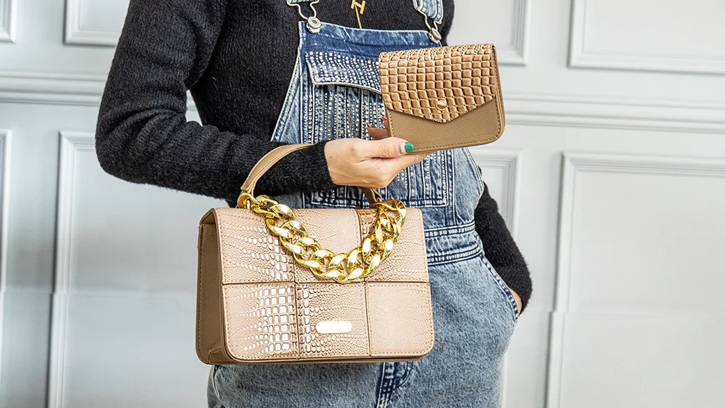 Jiali Qaza New Design Chain Crocodile Pattern Pu Leather Crossbody Bags ...