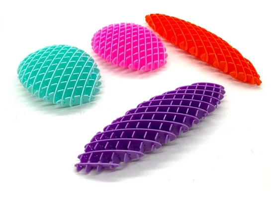 Cross Border Fidget Worm Decompression Worm Popit Vent Elastic Net Toy ...