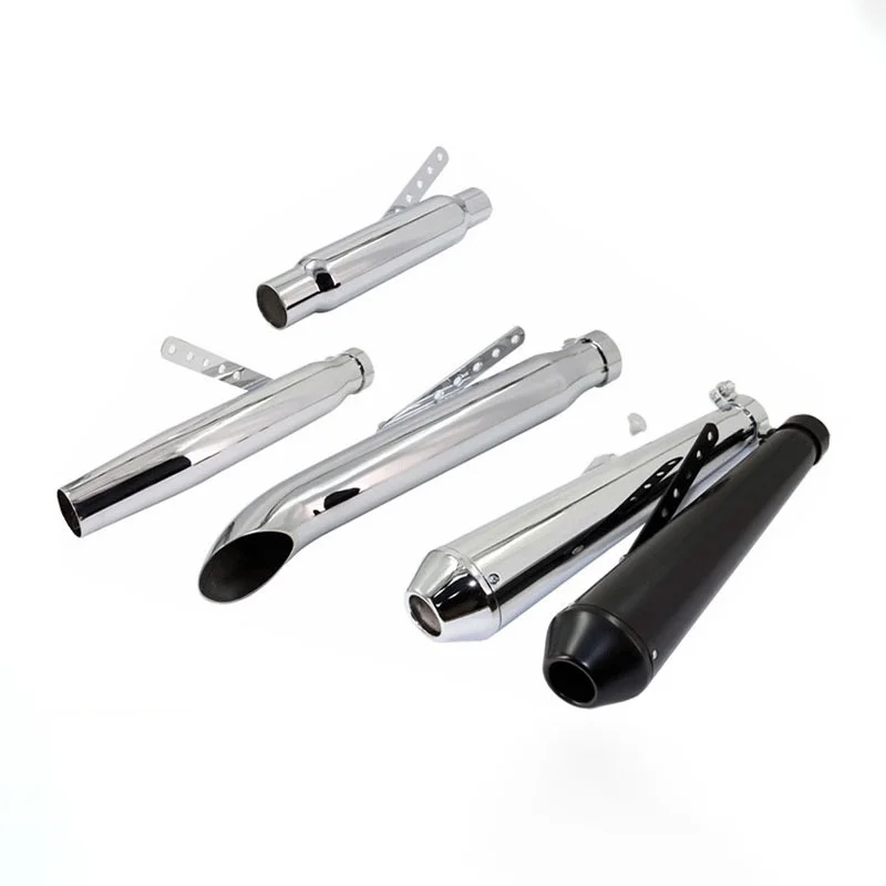 40/43/45mm Retro Cafe Racer Motorcycle Exhaust Muffler for Moto Suzuki ...