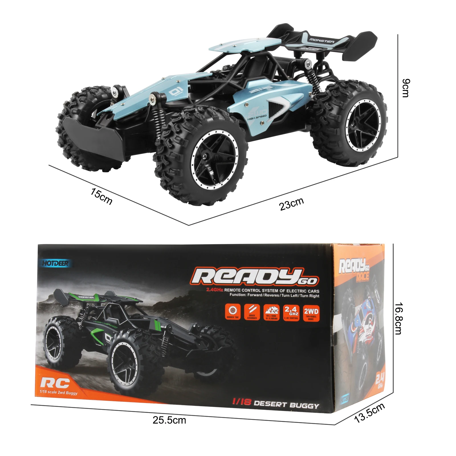 Paisible Rc Car 2.4g Remote Control Car Supersonic Truck Off-road ...