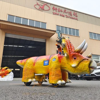 Dino Park Motorized Electric Dinosaur Ride For Kids Dinosaur Scooter ...