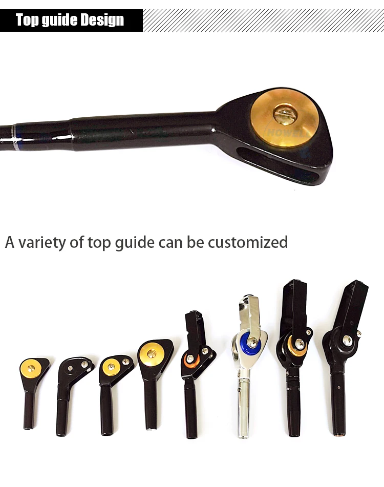 Trolling Rod Big Game Fishing 130lb 6 Feet 6" Guide 5+1 Saltwater ...