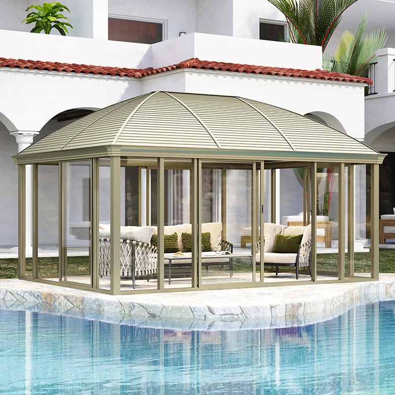 Aluminum Glass Sun Room - Durable & Stylish Outdoor Pavilion