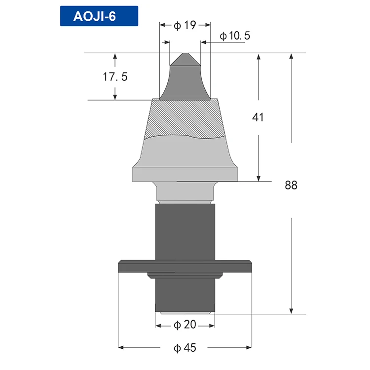 Road Milling Teeth for Sandvik W6 & Wirtgen RZ05 - Durable Asphalt ...