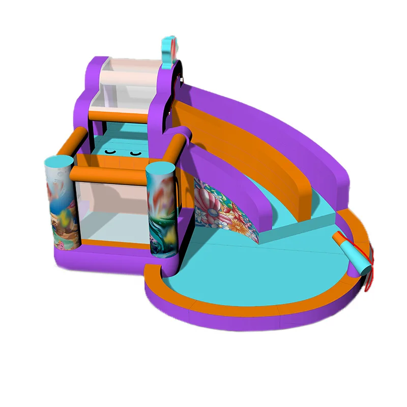 Water Slides Backyard Inflatable Commercial Double Lane Kids Pool ...