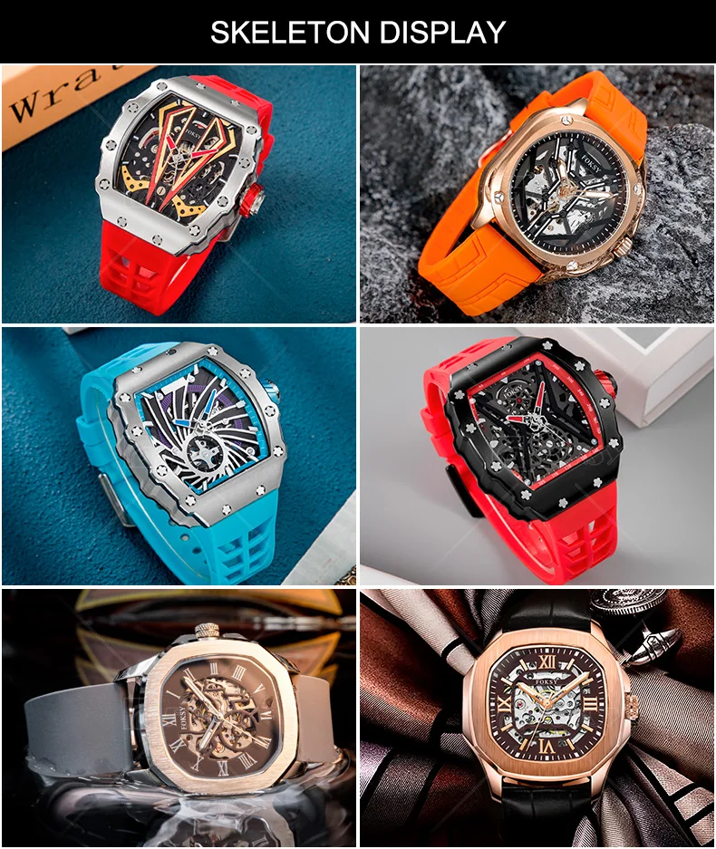 Custom Brand Stainless Steel Luxury Wrist Automatic Movement Mechanical ...