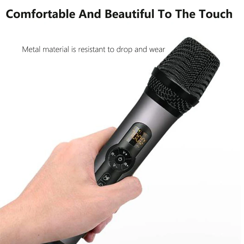 Professional Microphone Built-in Reverb Sound Card Dedicated Wireless ...