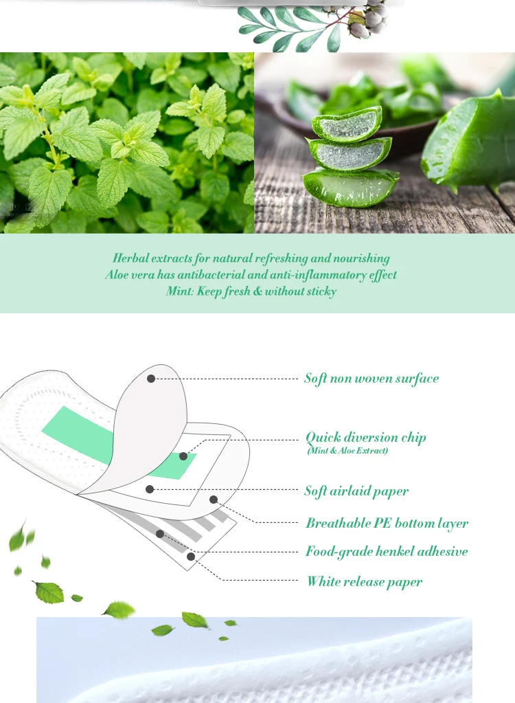 Niceday Cold Mint Herbal Sanitary Pads - Ultra Soft & Refreshing