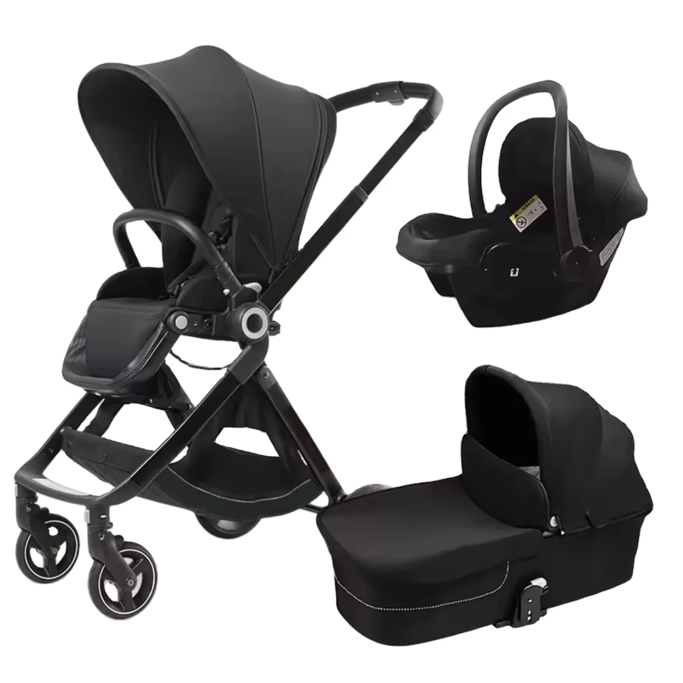 Baypie 3-in-1 Foldable Baby Stroller - Traveler-Friendly Buggy