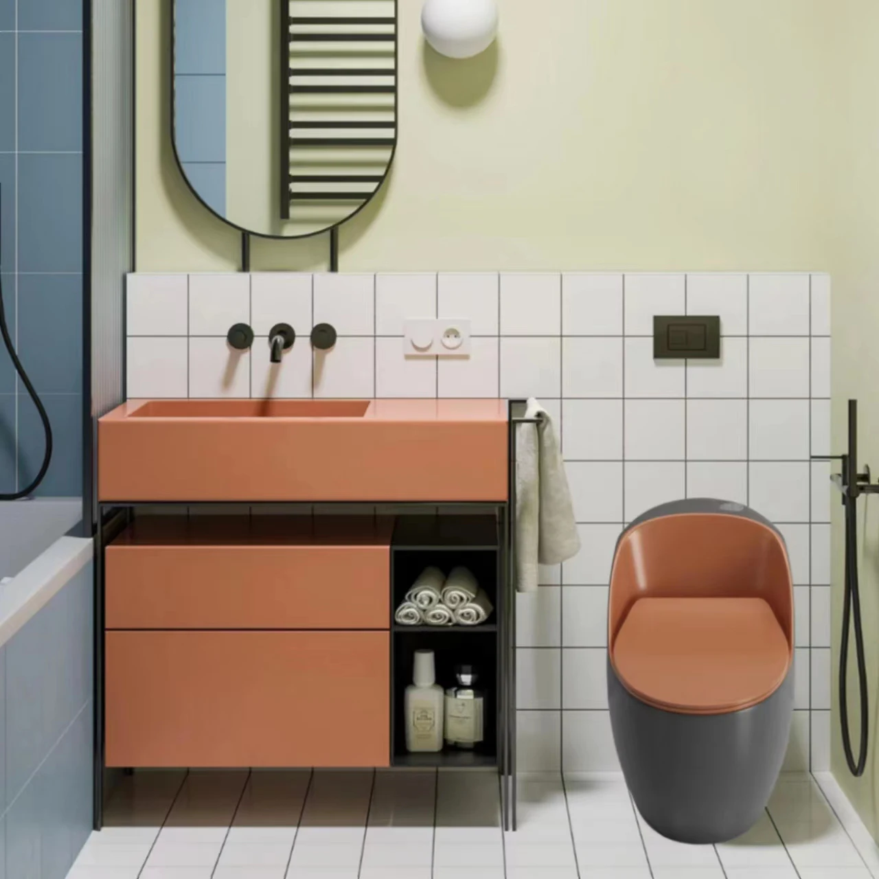 Selora Matte Colored Commode - Durable & Stylish Sanitary Ware