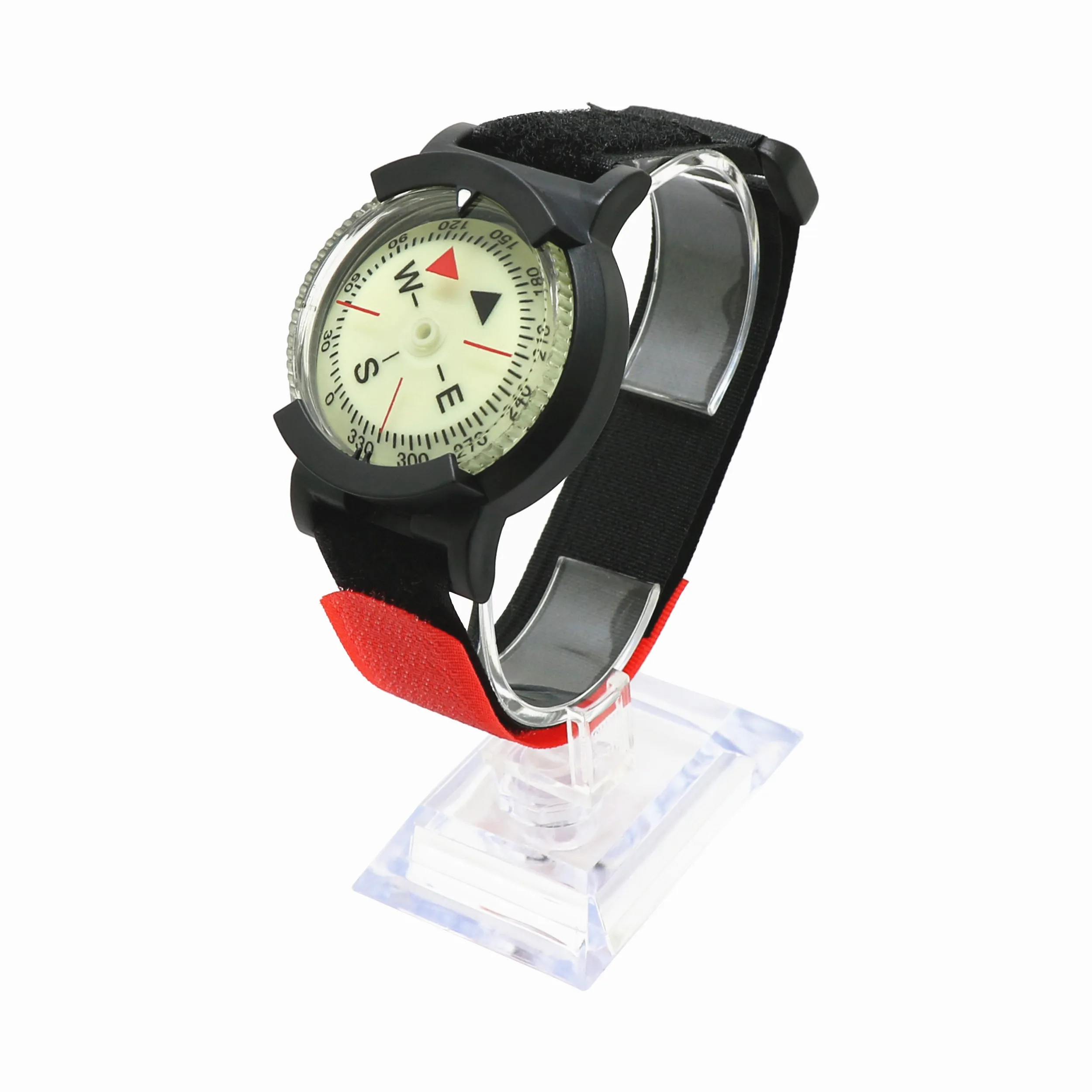 Strong magnetic luminous watch strap Compass bracelet Survival mini ...