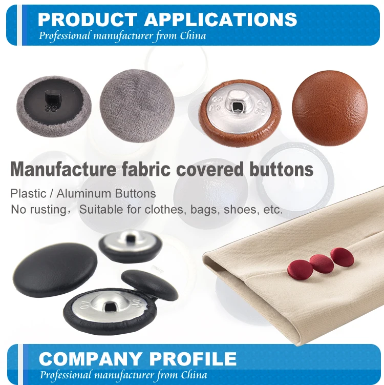 Factory Price Fabric Covered Buttons Self Cover Buttons Customized Size ...