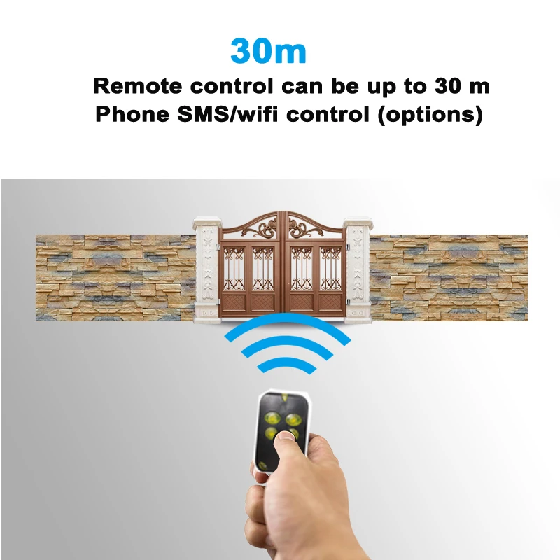 500KG Electric Linear Worm Gear Pistons Gate Opener Kit
