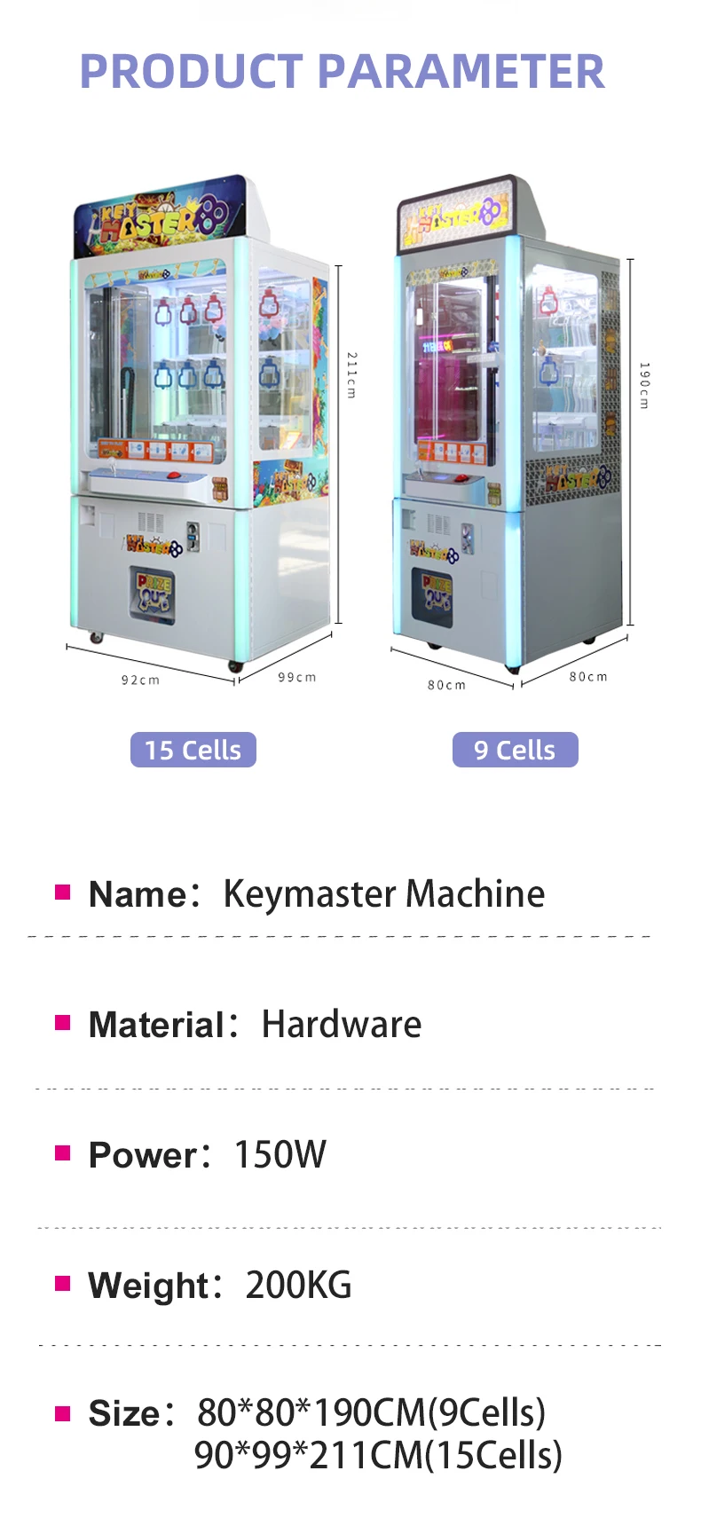 Keymaster Machine - Fun & Prize Redemption Arcade Game