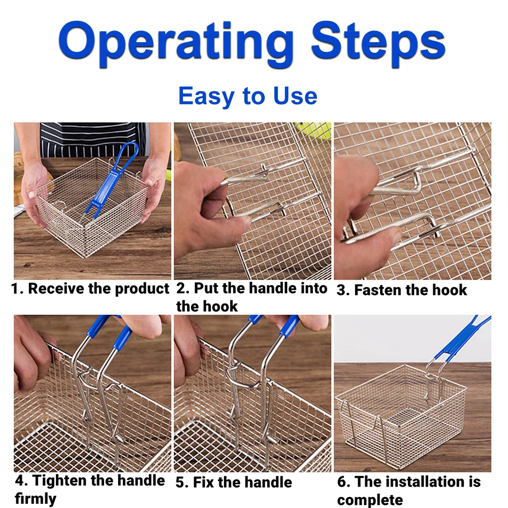 Hot Selling Stainless Steel Wire Mesh Basket for Commercial Fryer, Wire ...