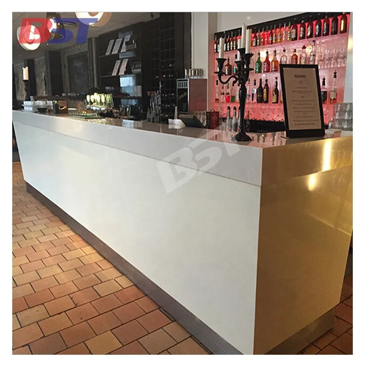 Commercial Cafe Wine Bar Counters Customization Modern Large Straight ...