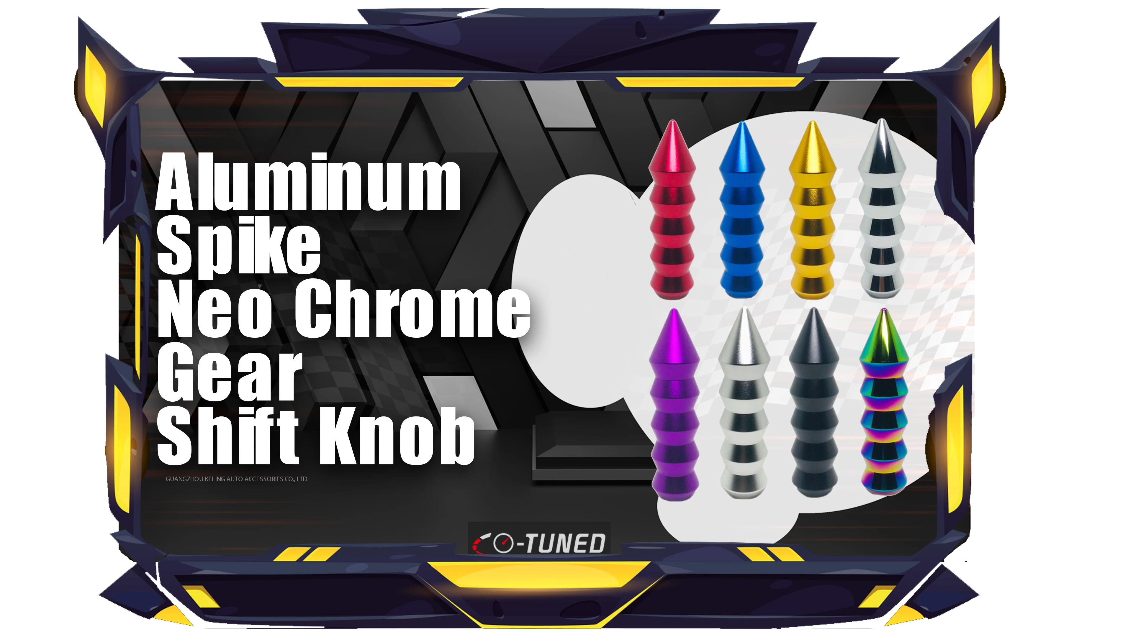 Jdm Universal Aluminum Spike Neo Chrome Shift Knob High-quality Short ...