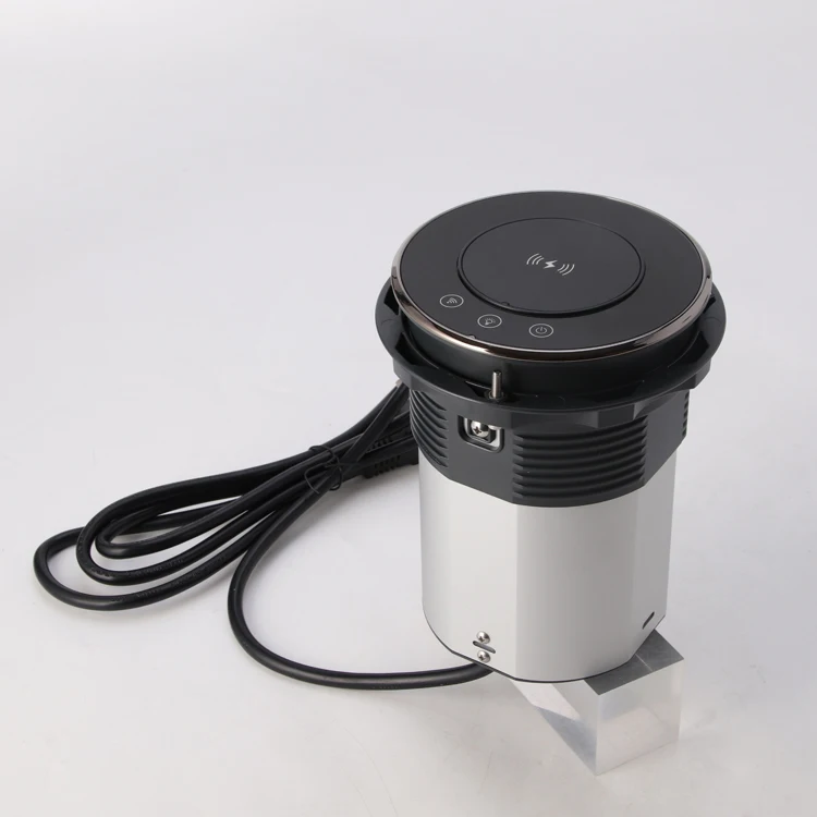 Eu One-key Touch Glass Motorized Electrical Sockets Lifting Pop up ...