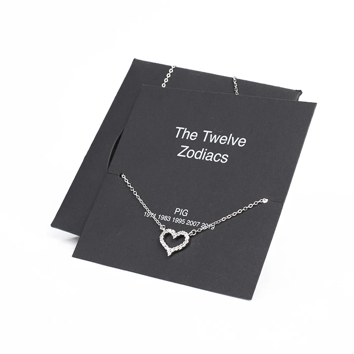 High Quality Custom Printed Necklace Card Holder Gift Card Jewelry ...