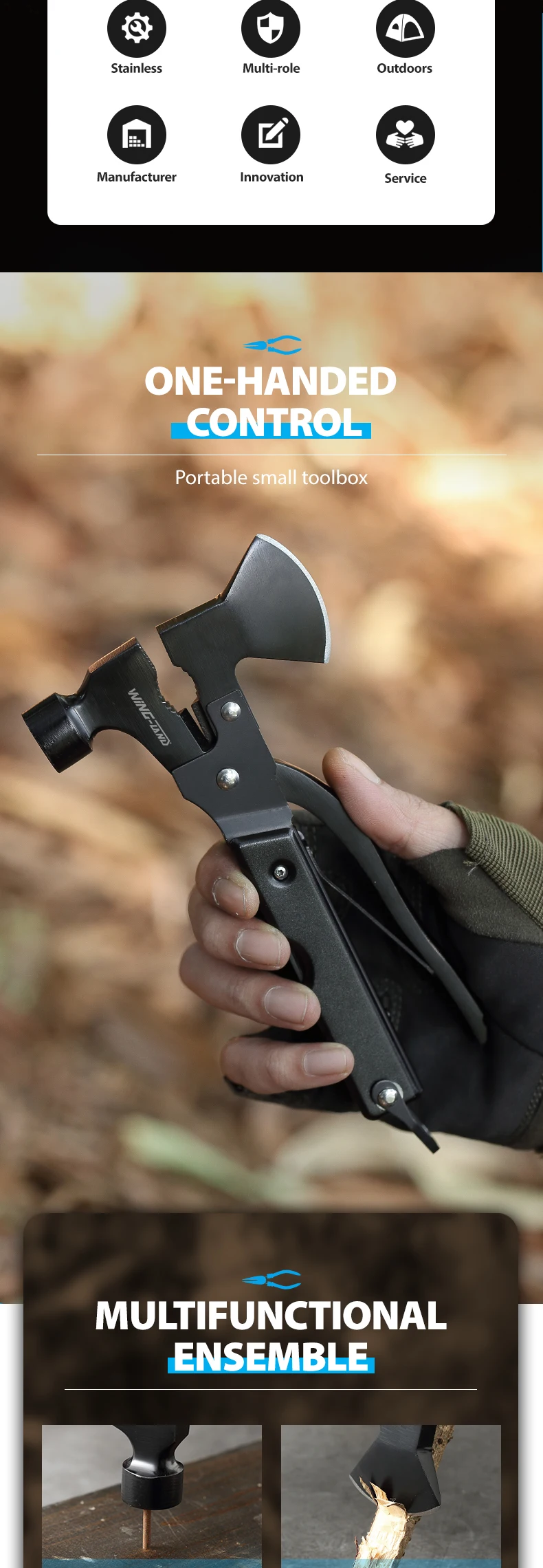 15in1 Outdoor Multi-Function Pliers - Durable & Versatile