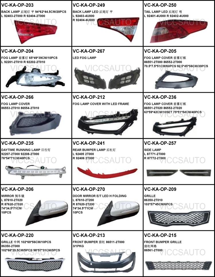 OEM 86511-2T000 for KIA OPTIMA 2011(K5) AUTO CAR FRONT BUMPER