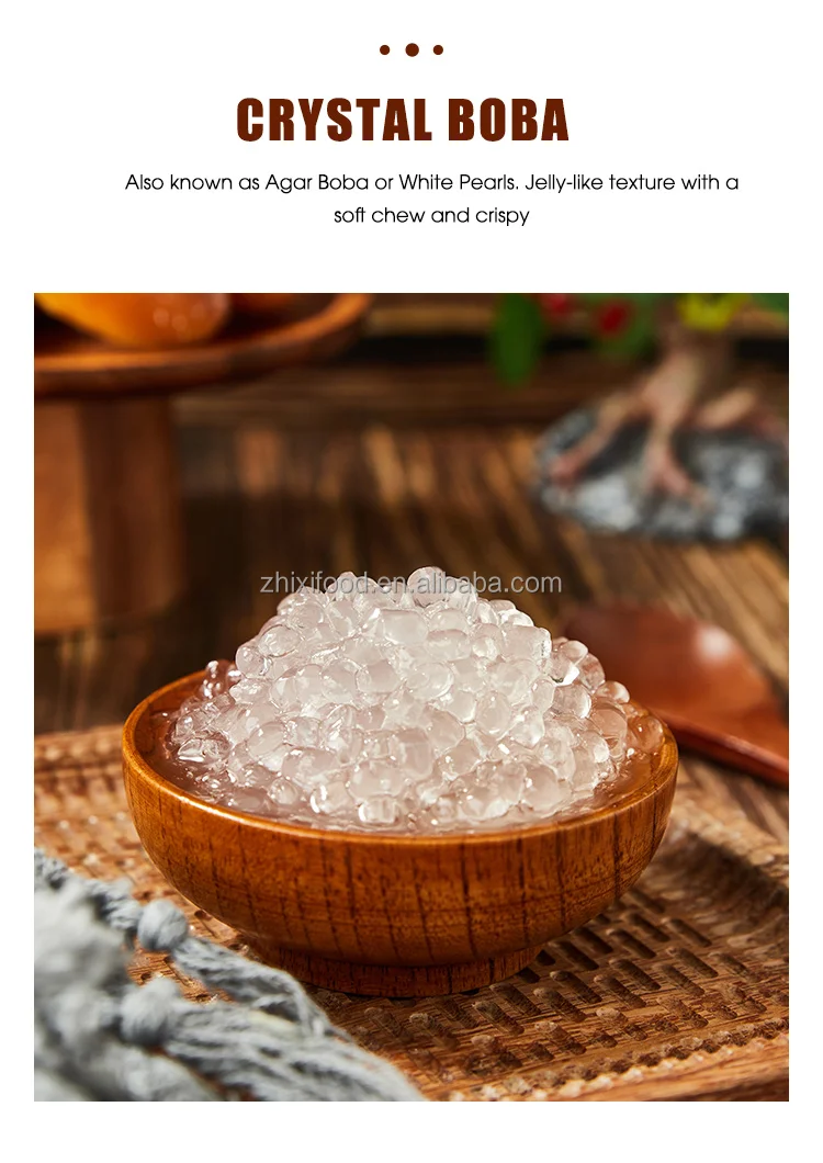 1kg Ready To Eat Mini Crystal Boba Pearls Kanten Agar Jelly For Bubble ...