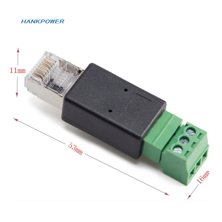 Rj45 To Rs485 3-pin Screw Connector | Oem Customizable Connector