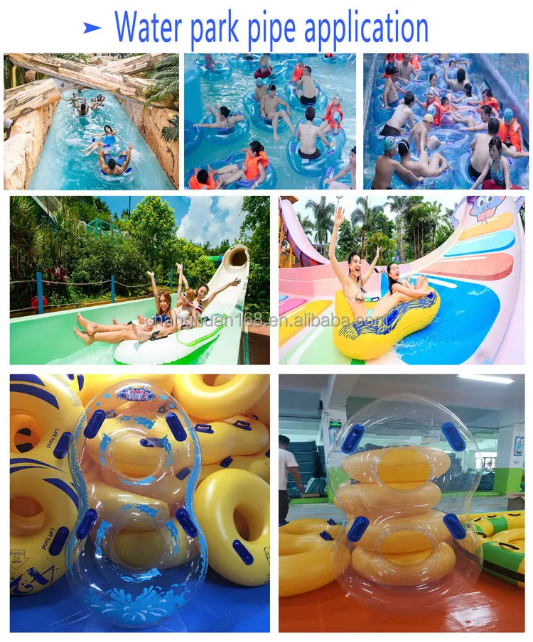 Double Inflatable Two-Tube Heavy Duty River Water Park Slide Tube for ...