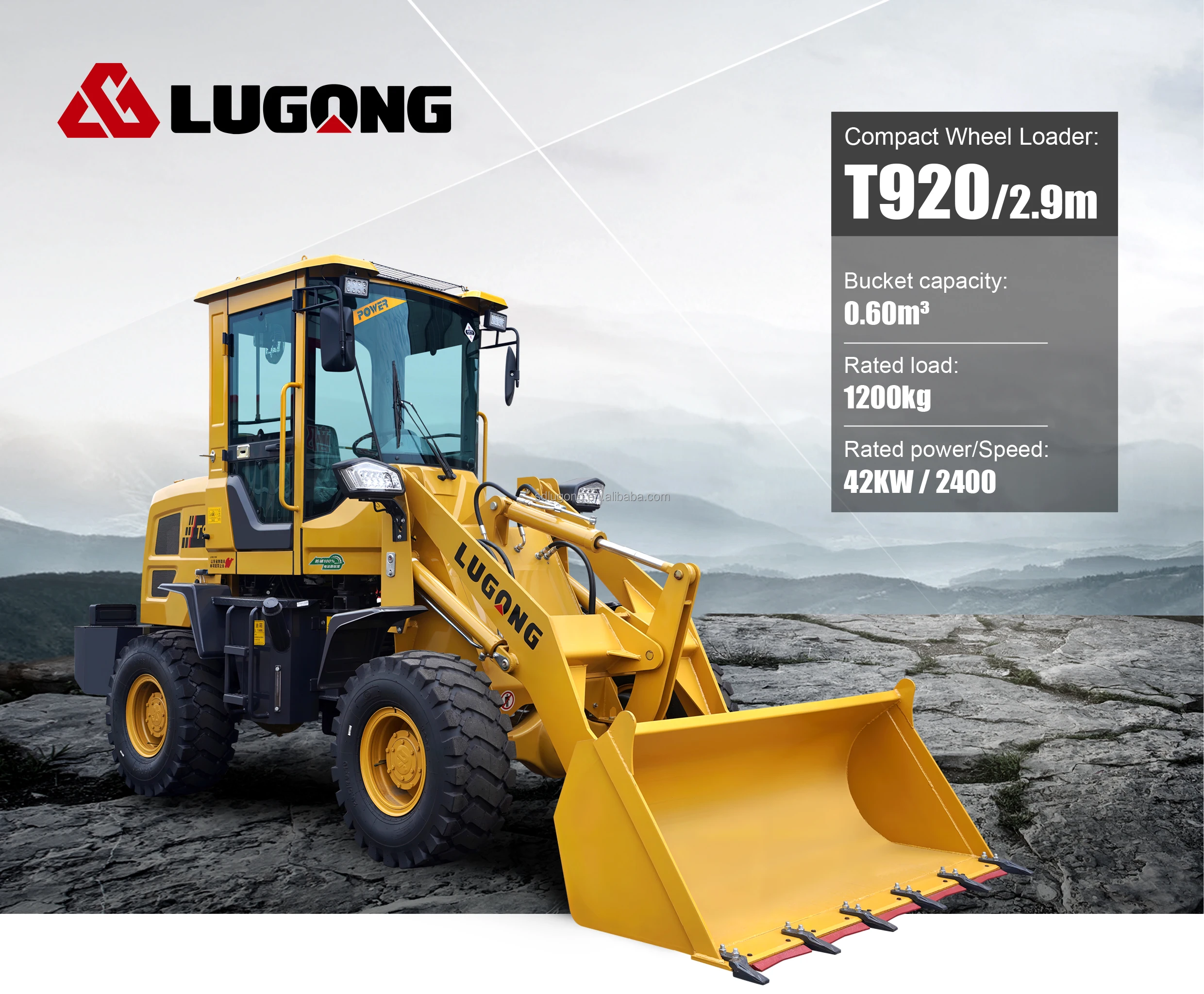 LUGONG T920 Compact Loader Meets European Market Standards Deluxe ...
