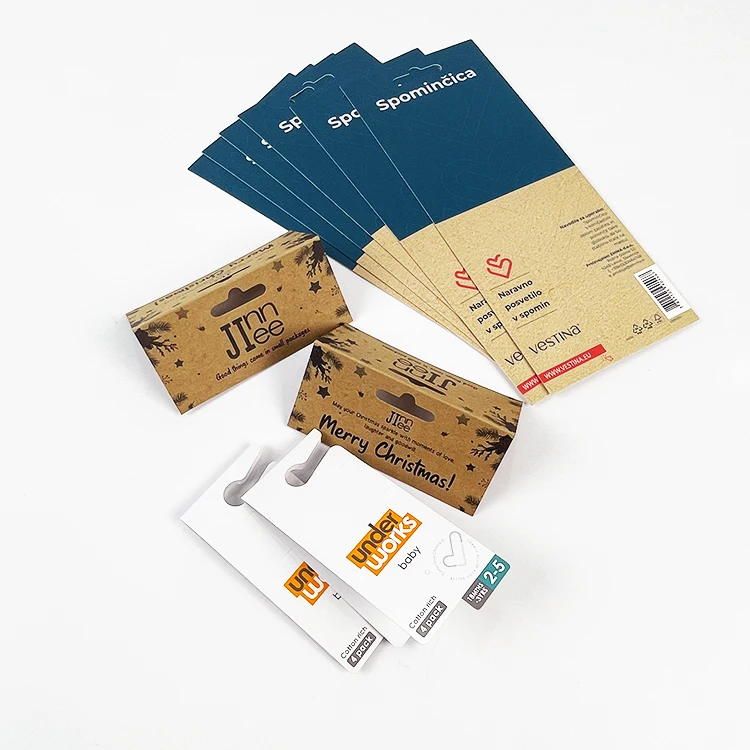 Retail Tags Packaging Design Custom Cardboard Header Card Printing Bag ...