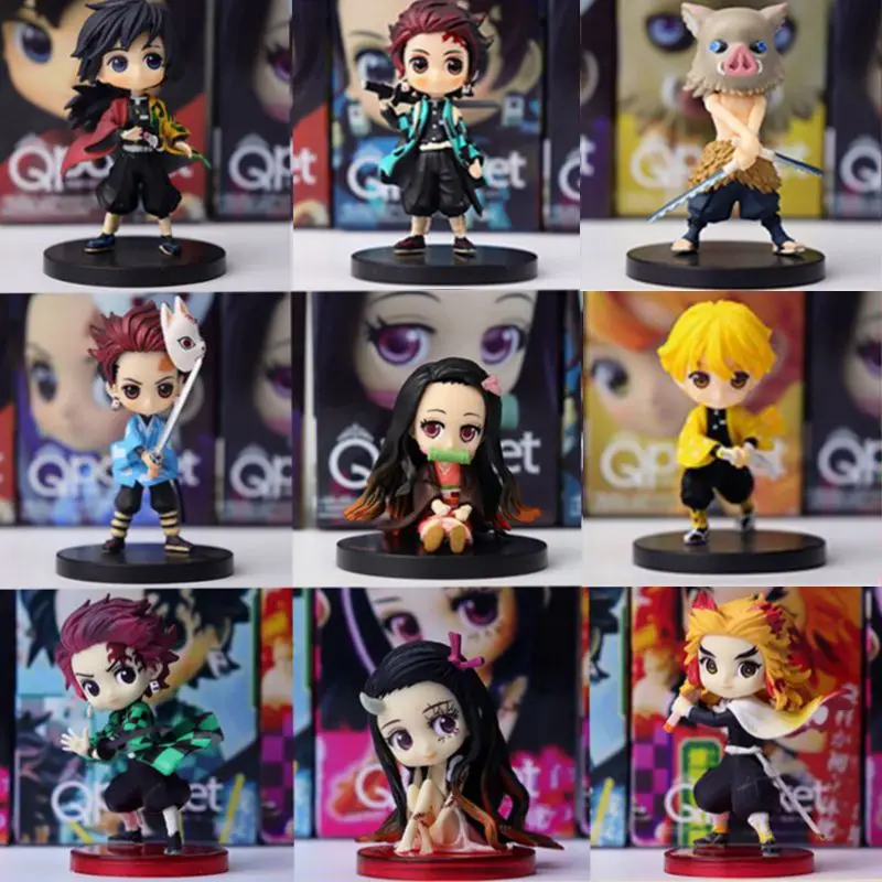 Demon Slayer Figure Set Collection Figure Kimetsu No Yaiba Anime Pvc ...