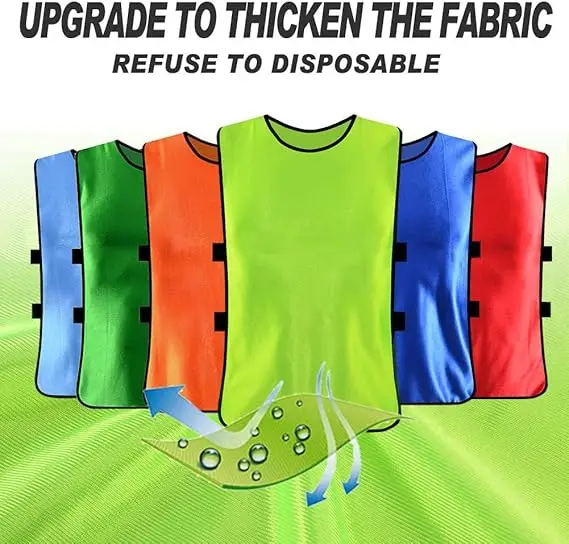 Custom Sublimated Kids Soccer Bibs Football Training Vest Soccer ...