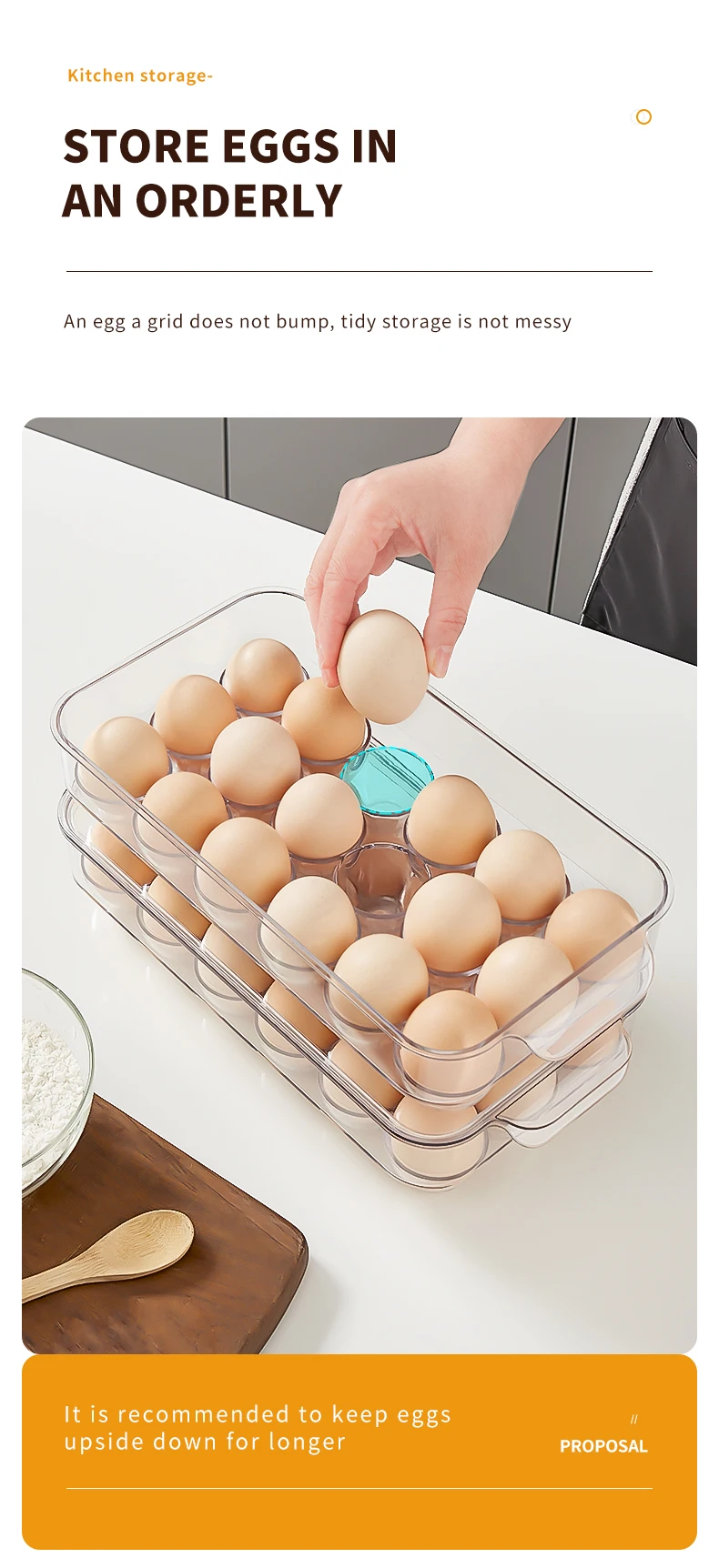 Sustainable Eco Friendly Kitchen Products - Organizer Storage Box Plastic