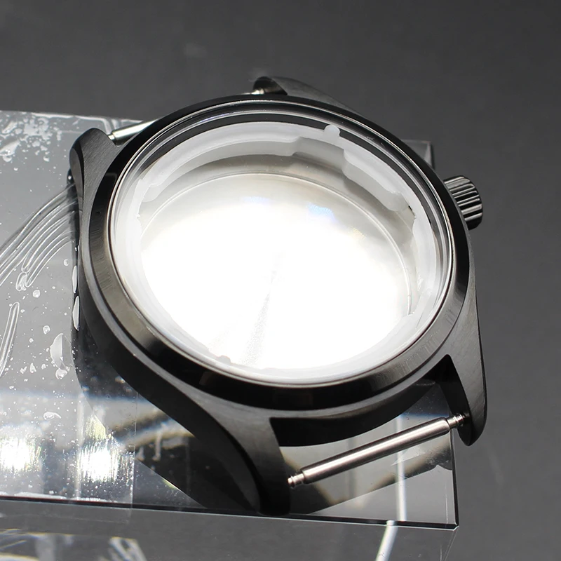 Black 40mm Pvd Dive Watch case Stainless Steel for seiko Nh34 Nh35 Nh36 ...