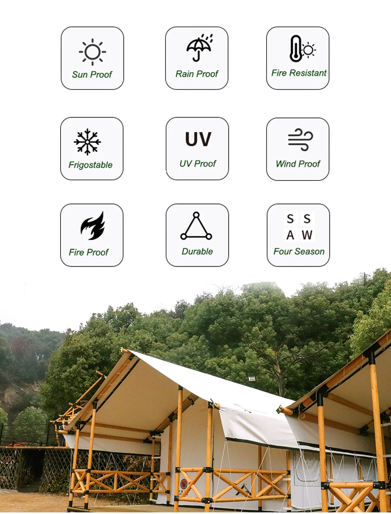 Two Room Tiny House Barraca Outdoor Luxury Hotel Living Resort Tourist ...