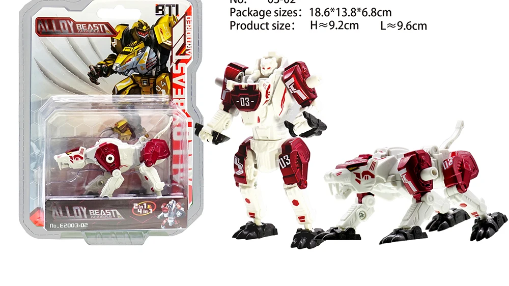 Cheap Alloy Series Metal Beast Deformation Robot Diecast Toy Manual ...