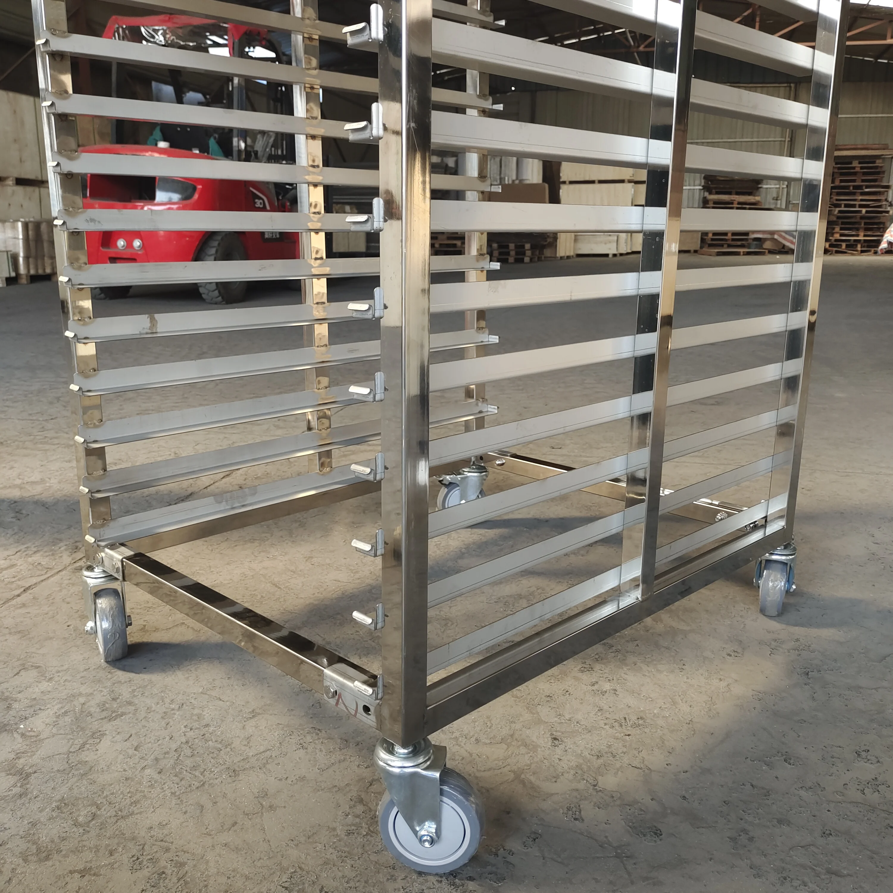 6/9/15/16/30 Layers Bakery Tray Rack Trolley - Durable & Versatile