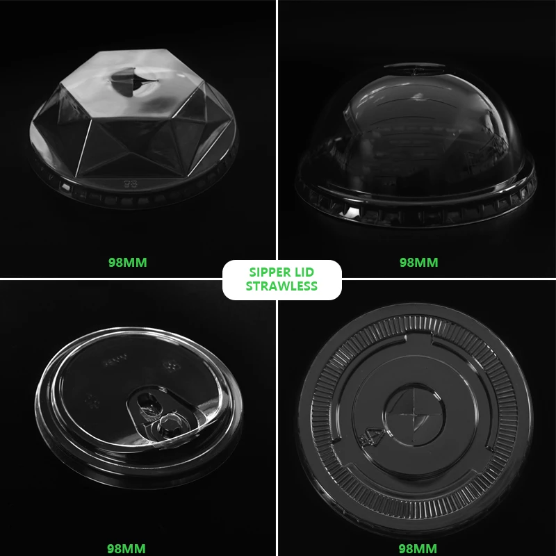 98mm Diameter Strawless Sipper Lid For 12-24 Oz Pet Cup - (case Of 1000 ...